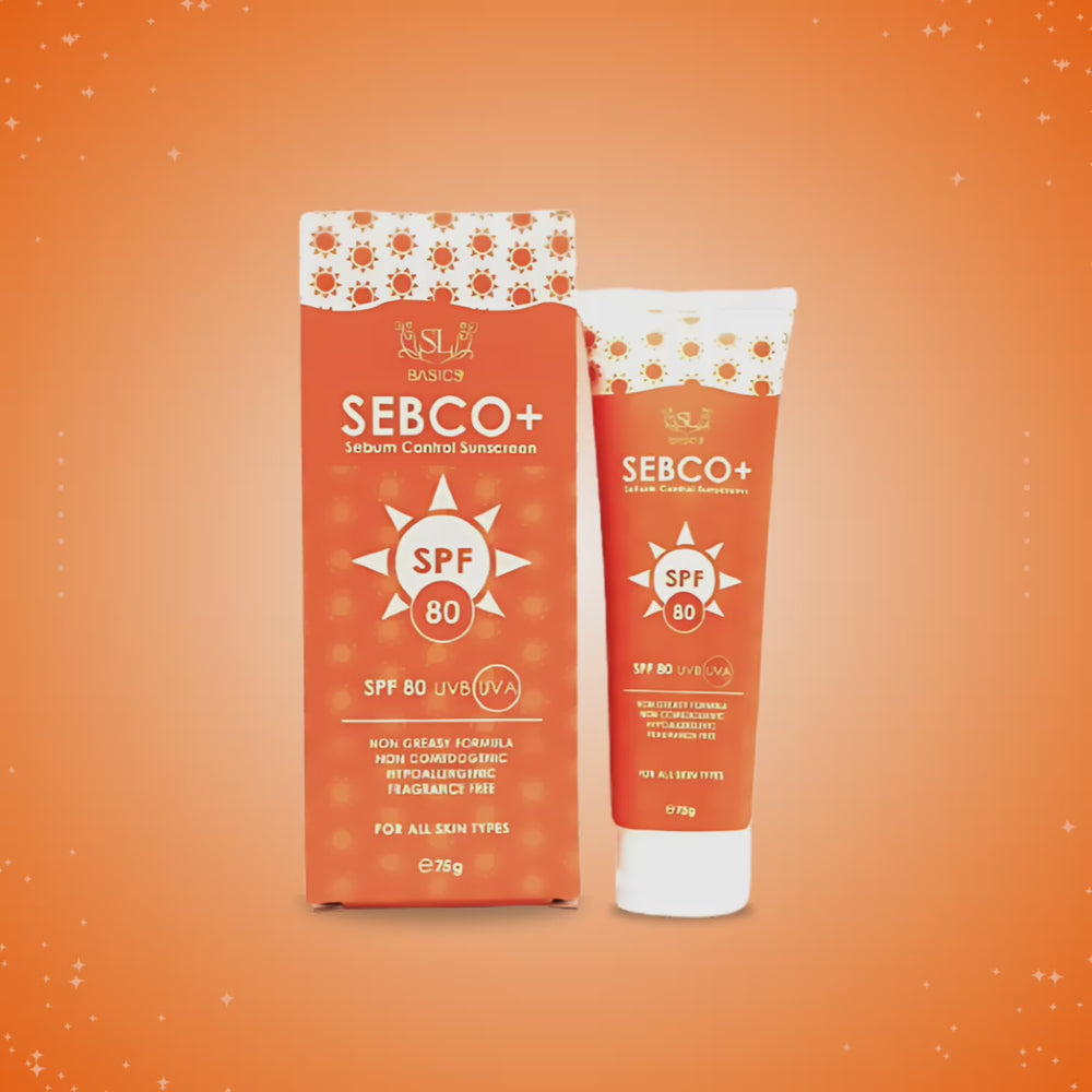 SL Basics Sebco+ Sunscreen SPF80 | Dr. Shaista Lodhi - Glow Beauty