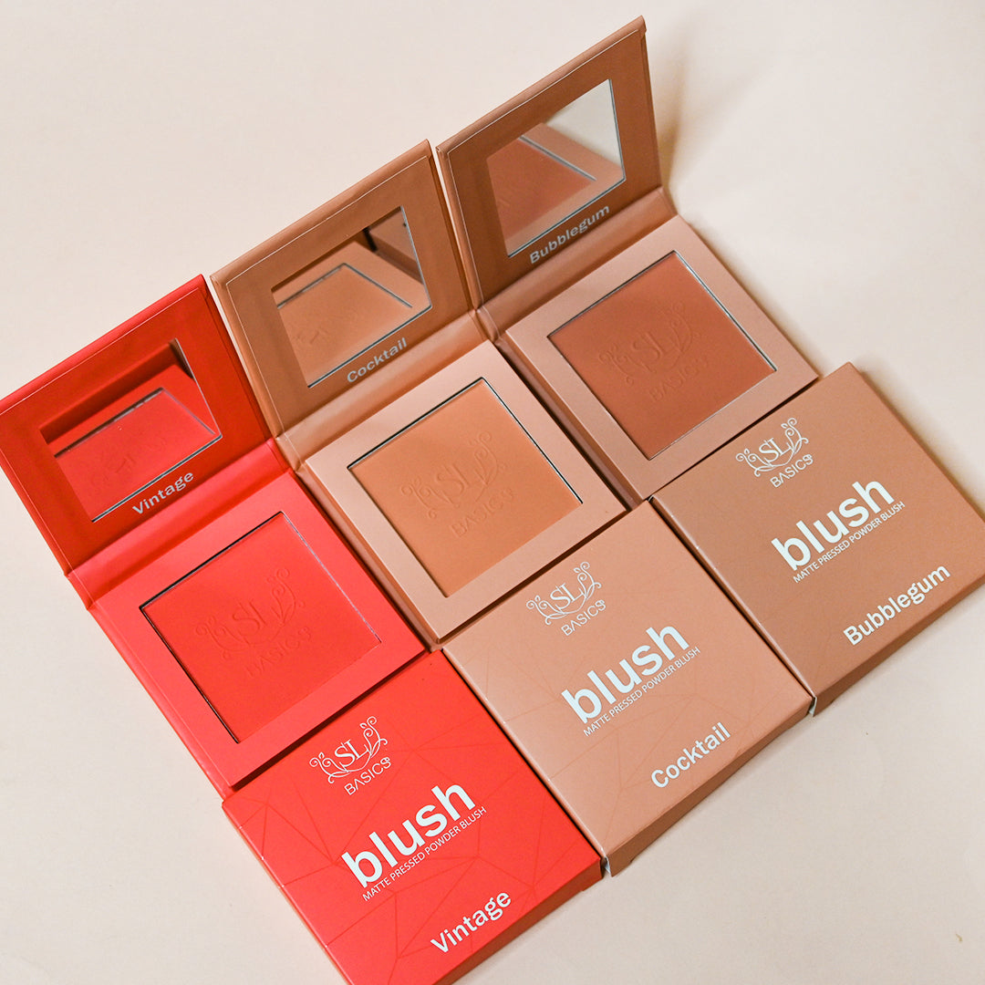 SL Basics Blush - Matte pressed Powder Blush - Glow Beauty