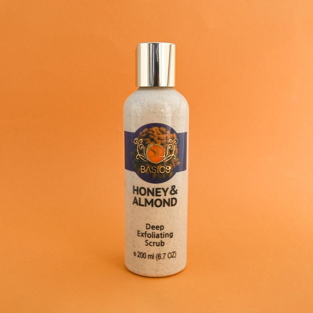 SL Basics Honey, Almond Scrub - 200ml - Glow Beauty