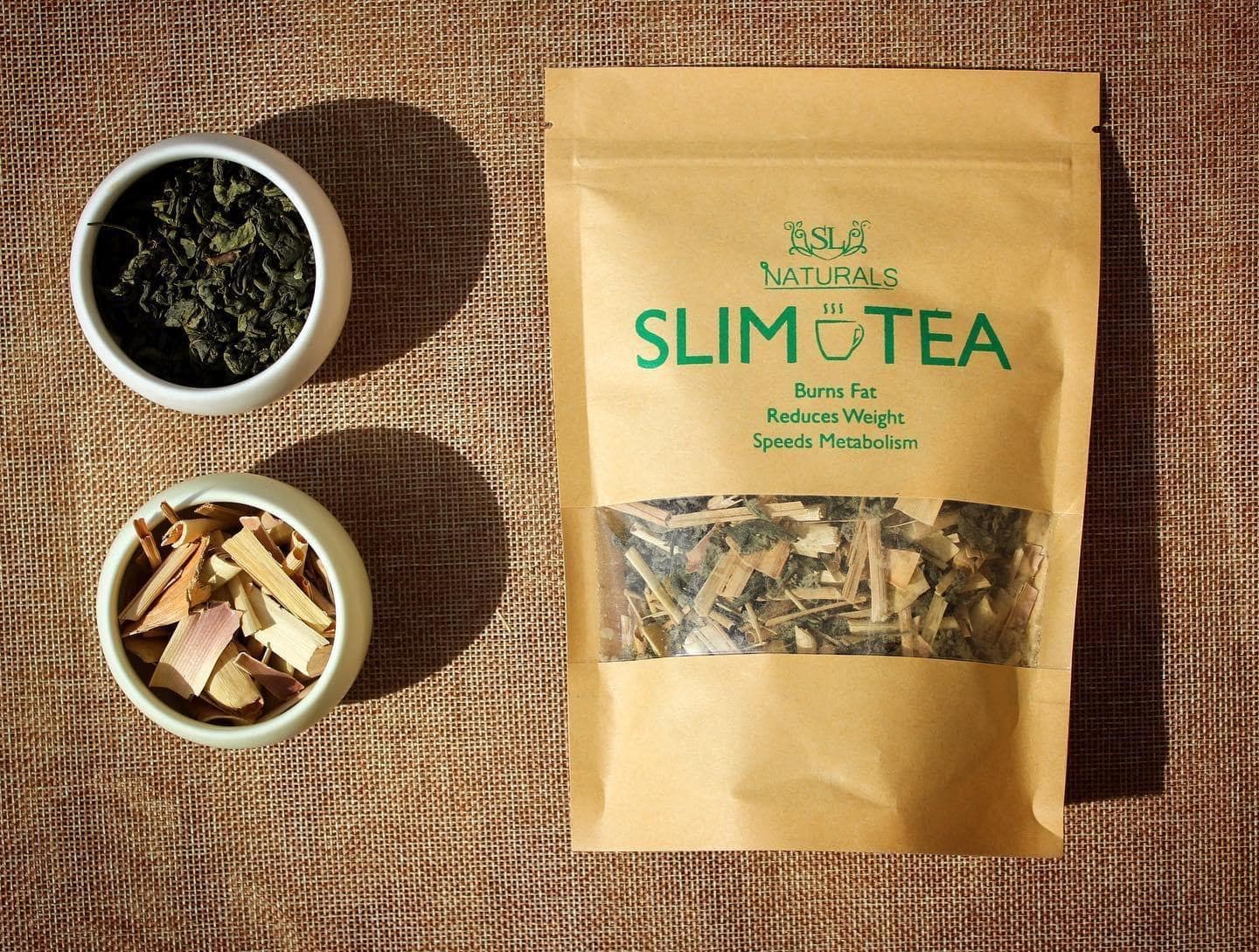 SL Naturals Slim Tea - 100g (Pack of 2) - Glow Beauty