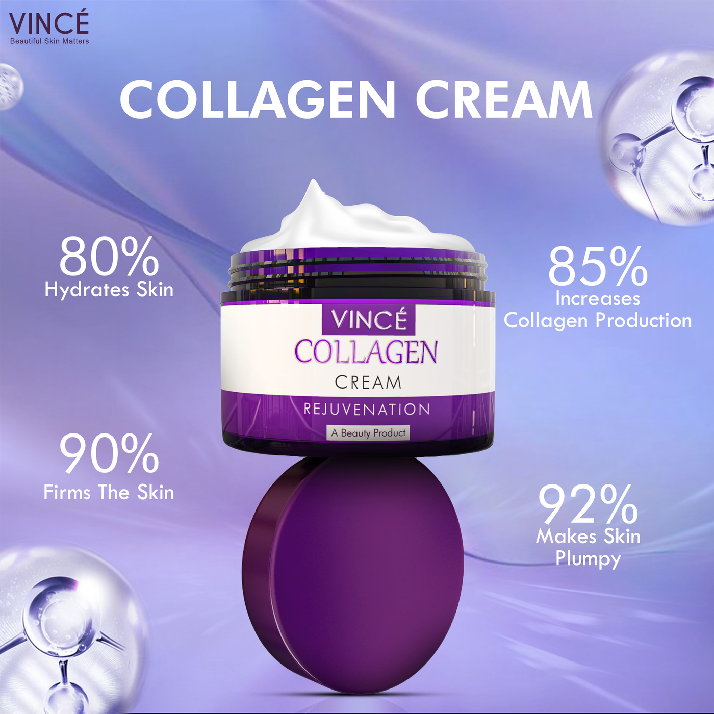 Vince Collagen Cream - 50ml - Glow Beauty